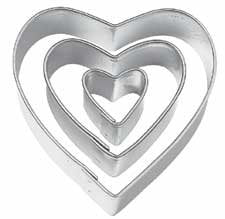 Utstikkersett Hjerte, 3 deler