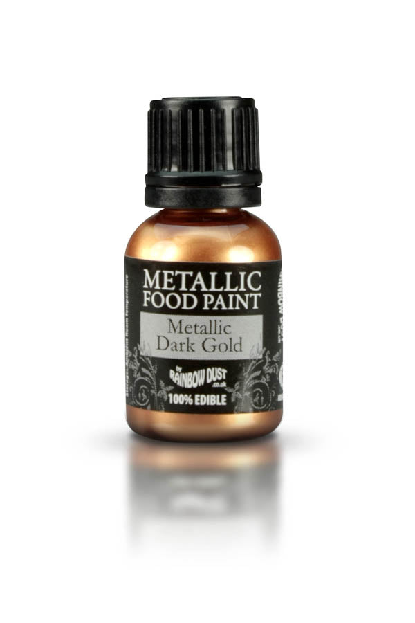 Maling spiselig Metallic - Dark Gold 25ml