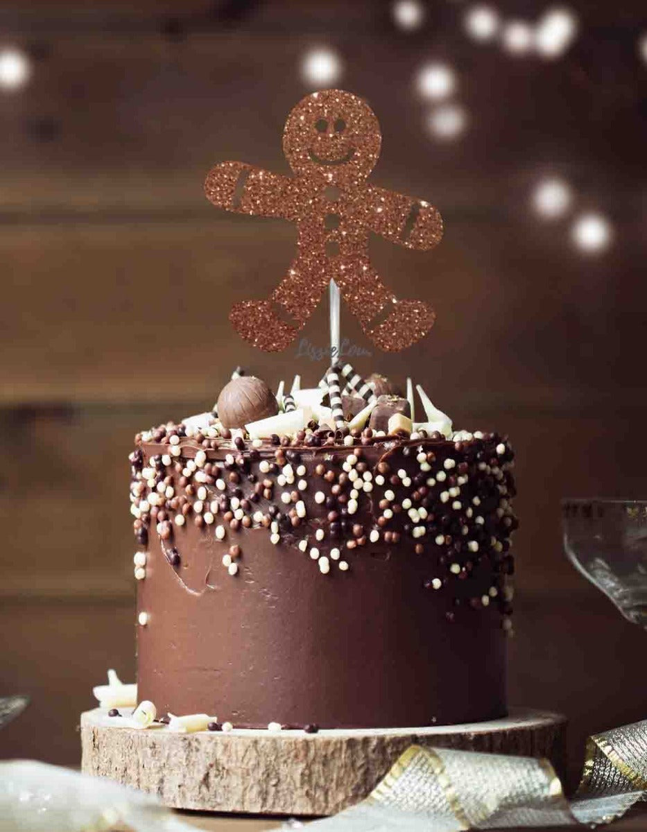 Kaketopper Gingerbread Man Glitter
